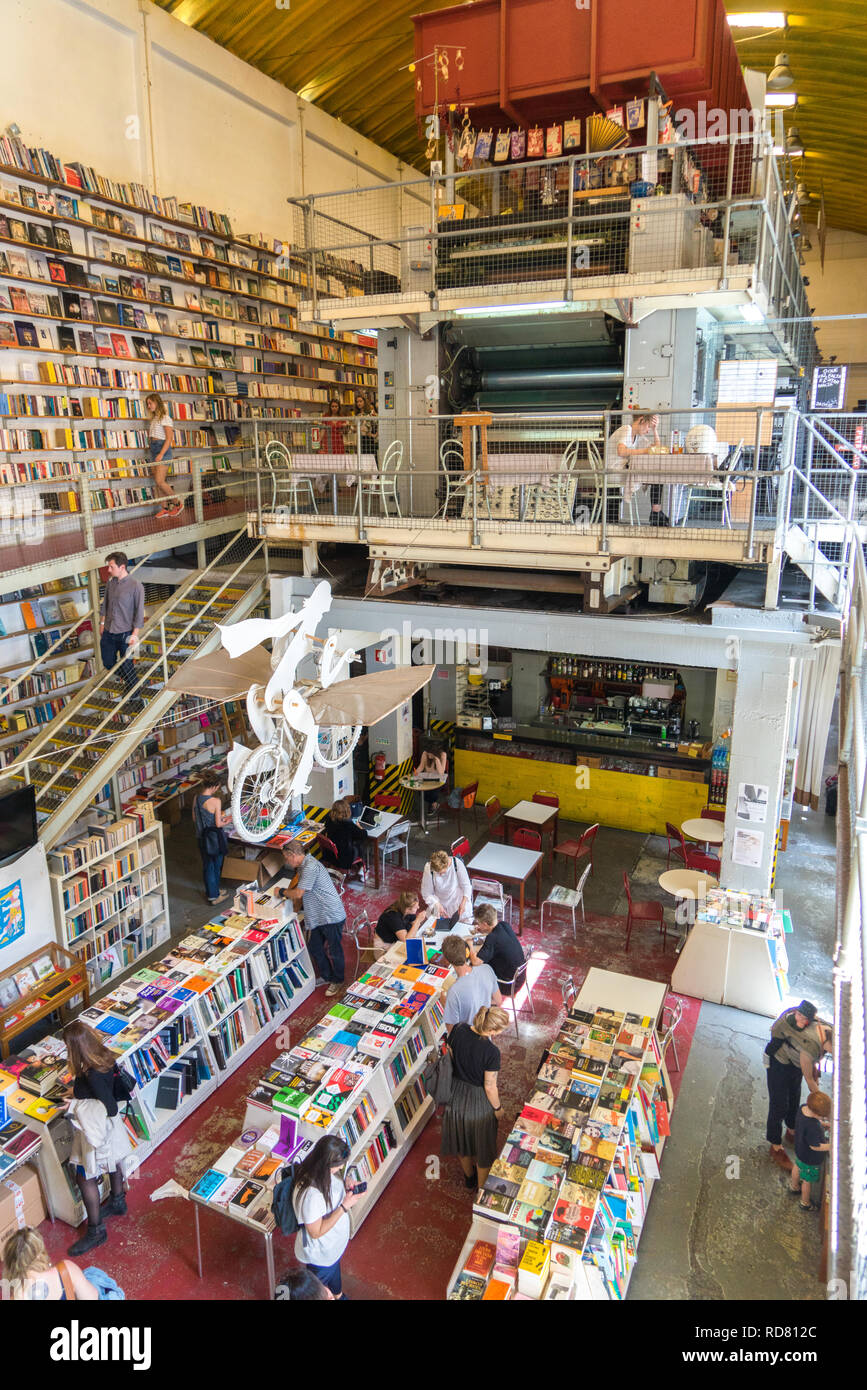 Lisbon, book shop Ler Devagar in LX Factory Stock Photo - Alamy