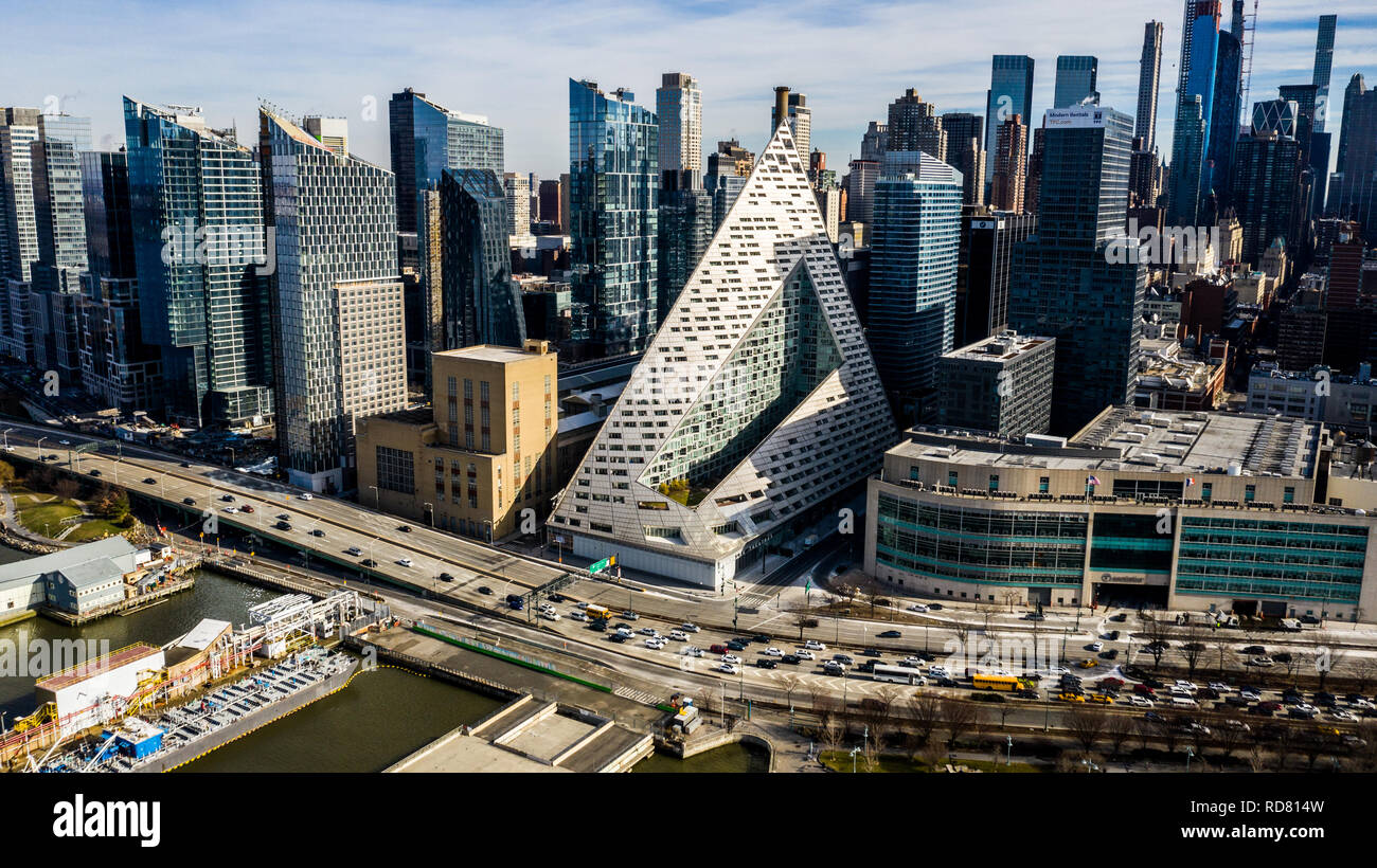 VIA 57 West Apartment building, Manhattan, New York City, NY, USA Stock ...