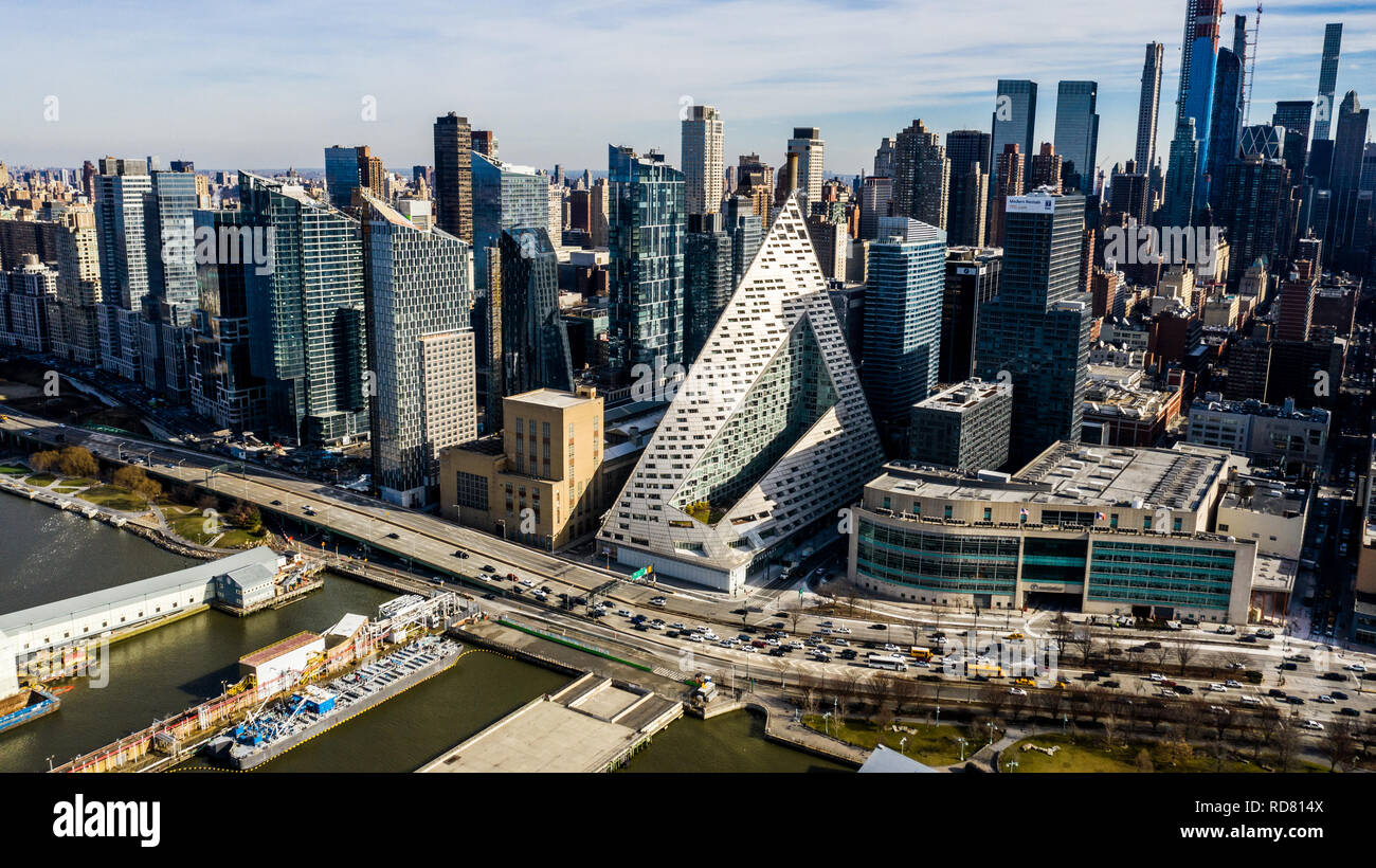 VIA 57 West Apartment building, Manhattan, New York City, NY, USA Stock ...