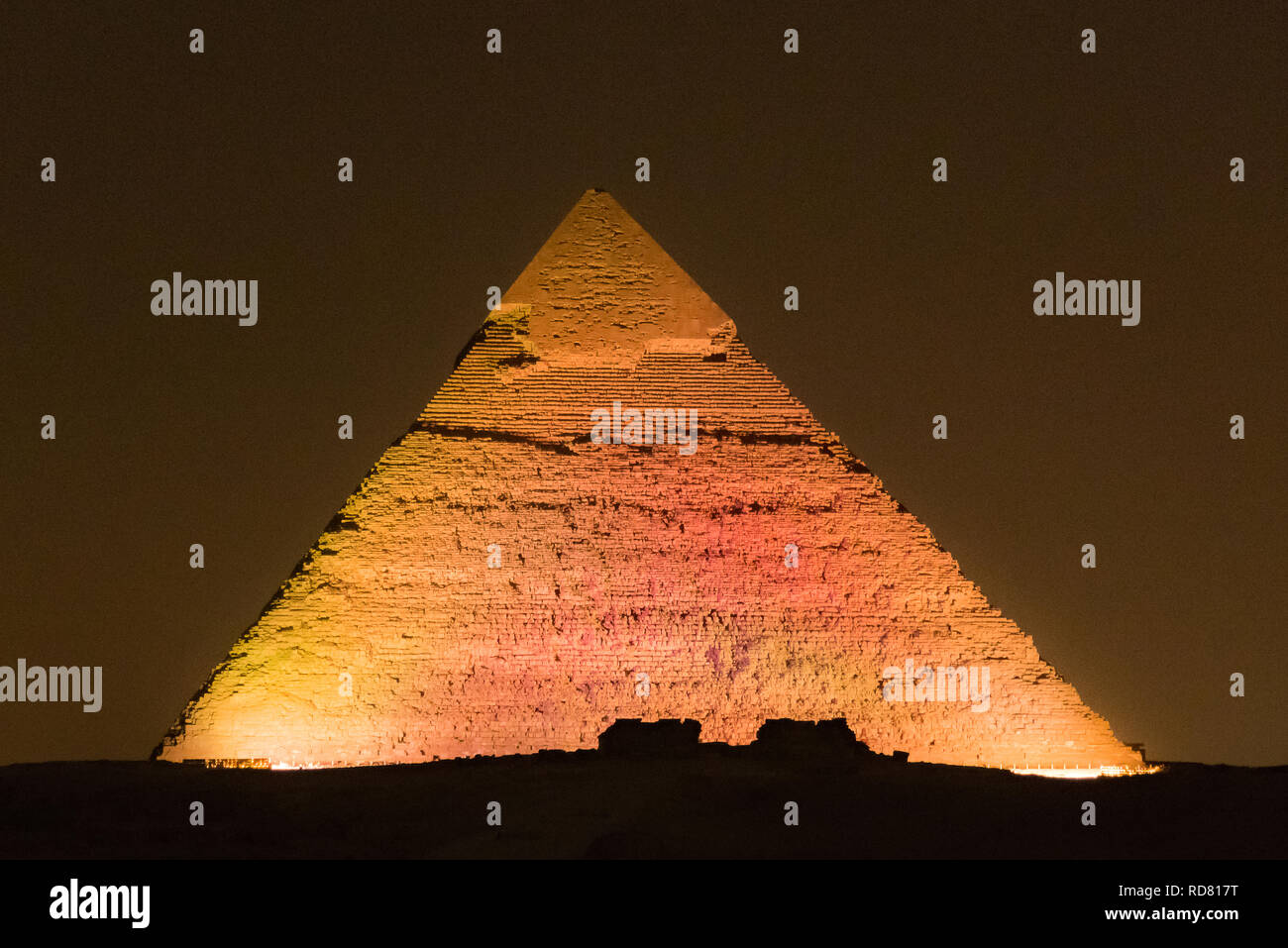 Egypt pyramid night hi-res stock photography and images - Alamy