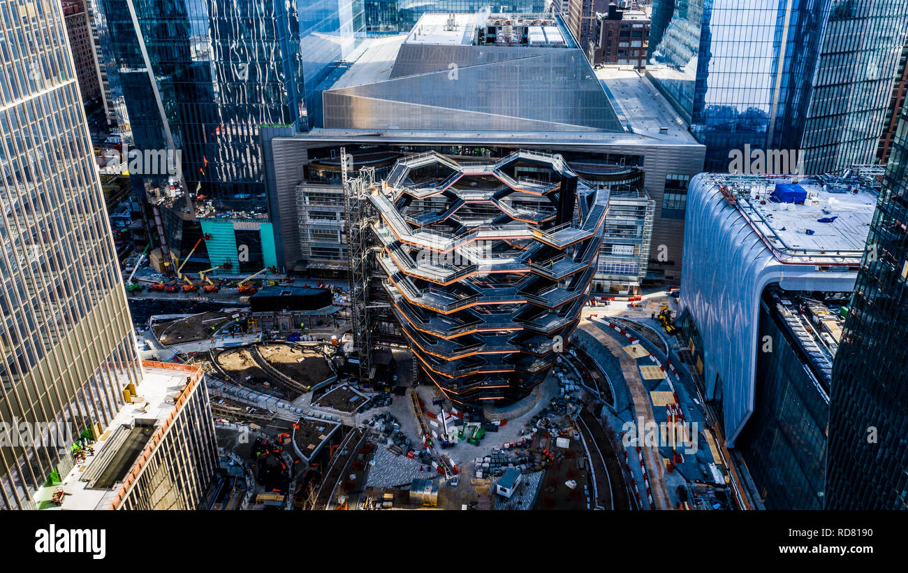 The Vessel, at Hudson Yards, Manhattan, New York City, NY, USA Stock ...