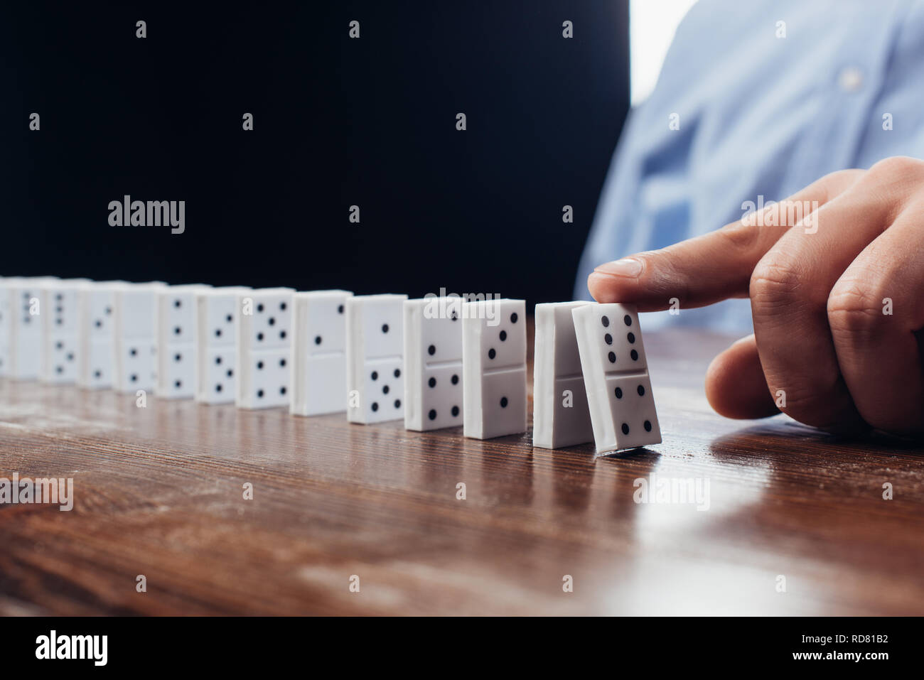 Man pushing desk hi-res stock photography and images - Alamy