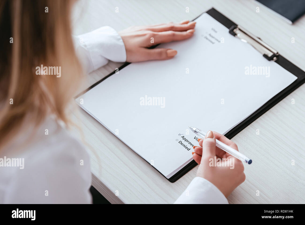 Lettering approved hi-res stock photography and images - Alamy