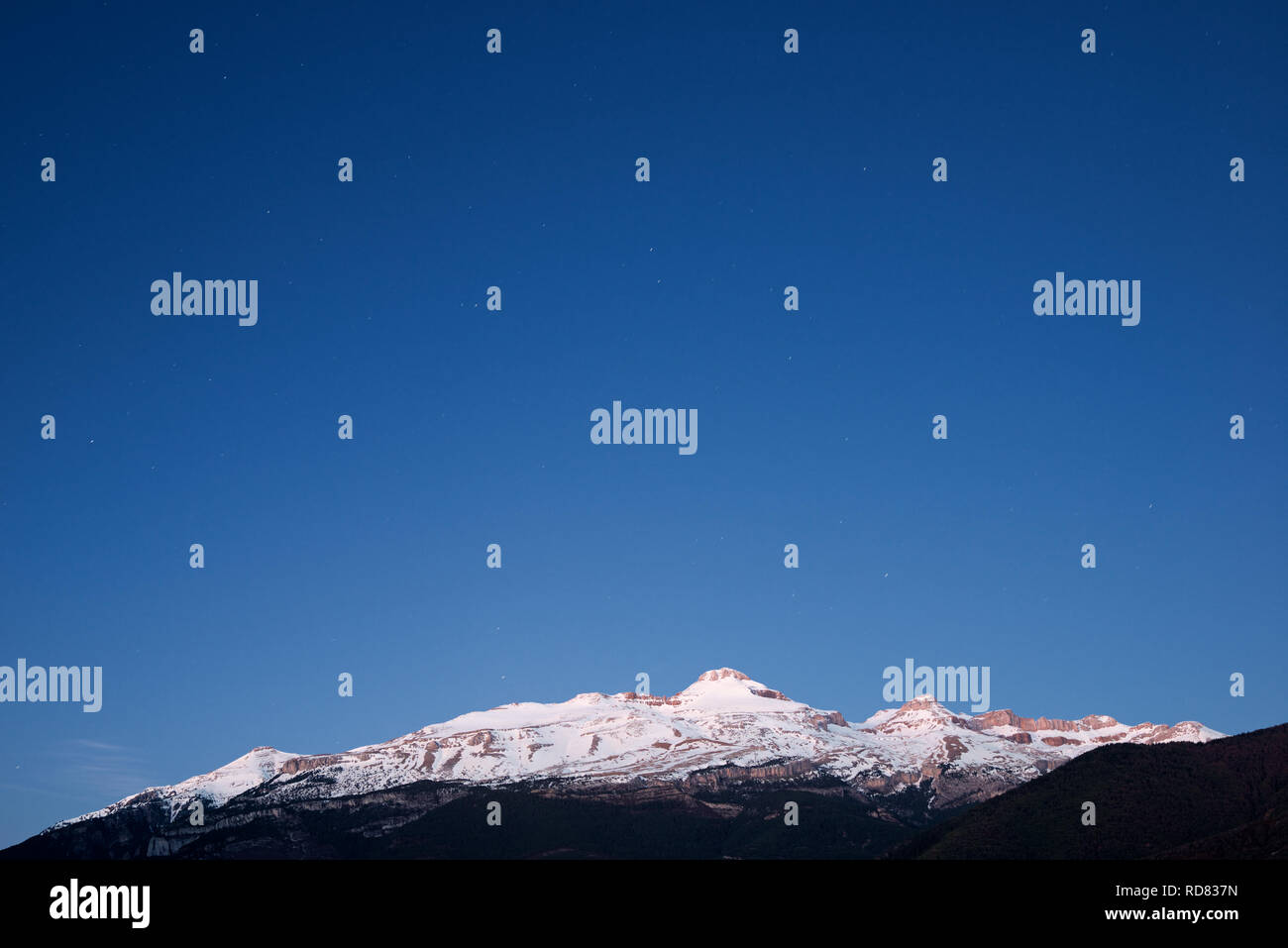 Peaks in Canfranc Valley, Pyrenees, Aragon, Huesca Province, Spain ...