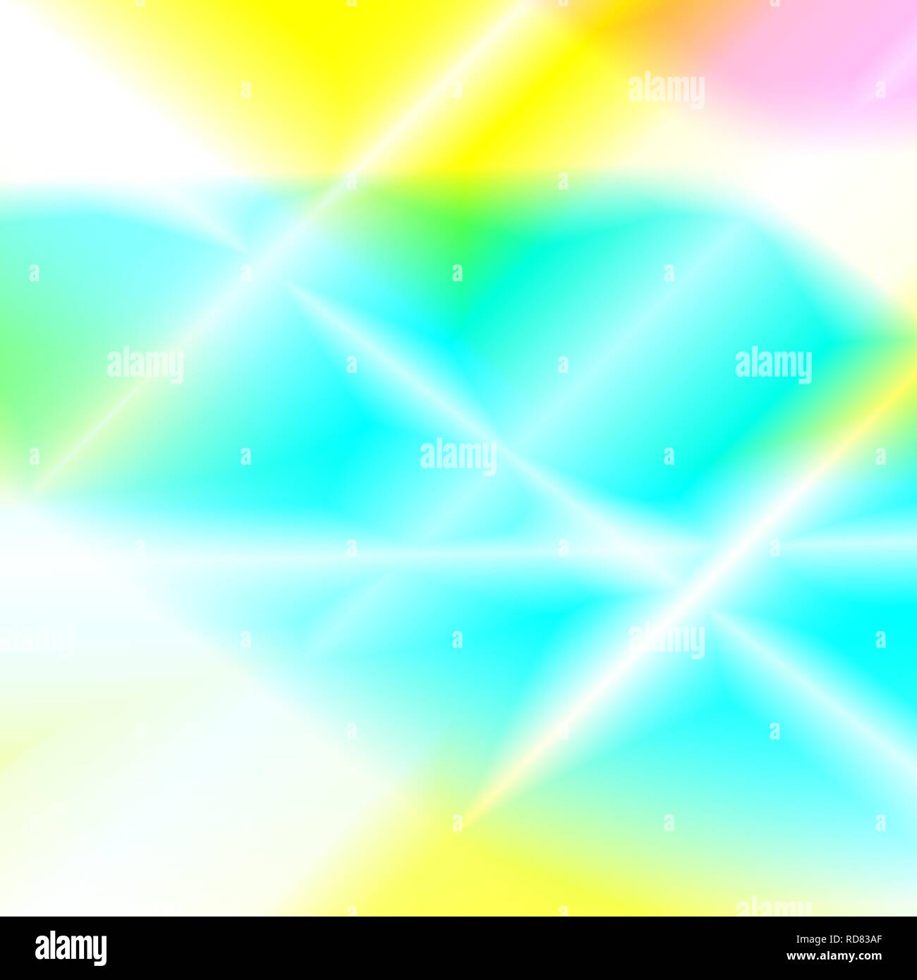 Rainbow beams of light. Holographic iridescent background Stock Vector ...