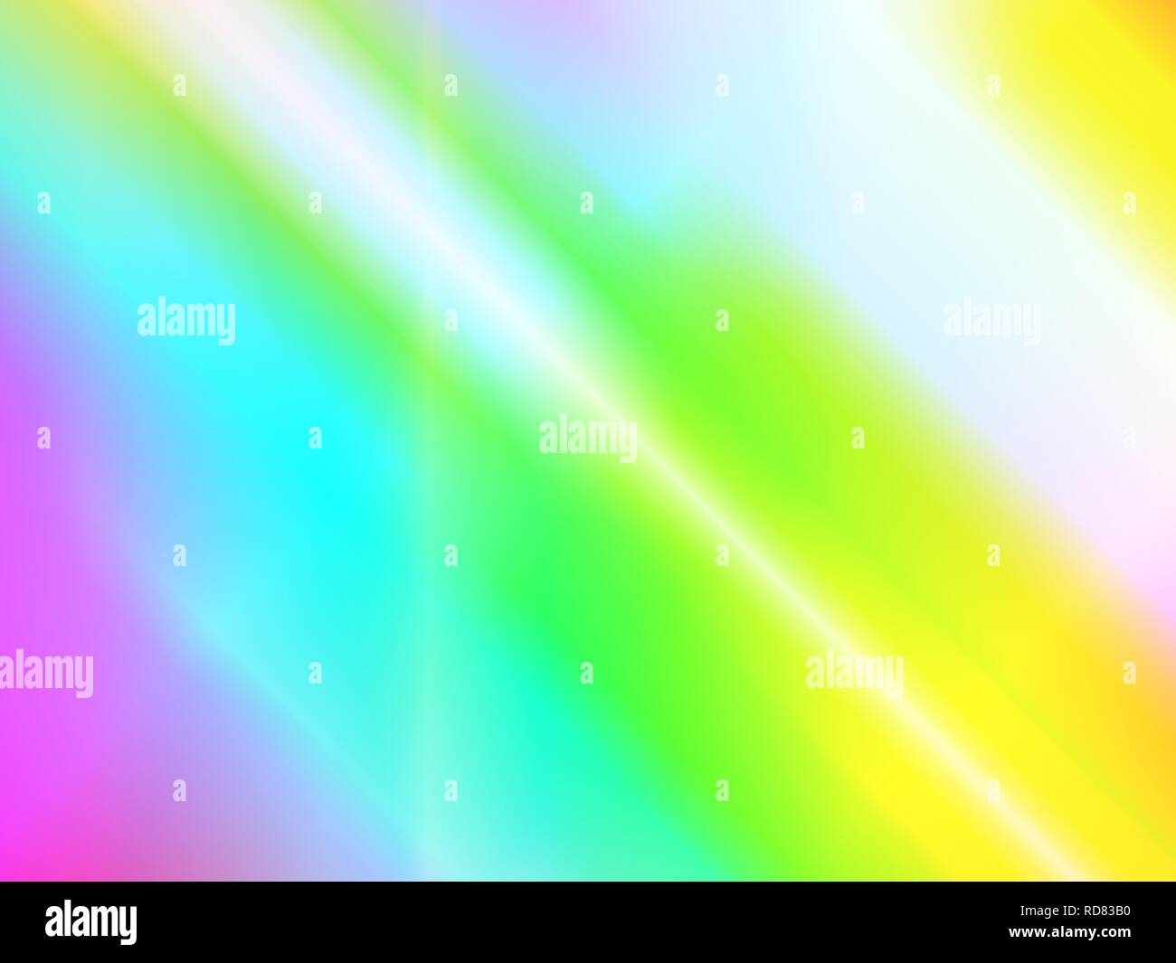 Abstract holographic background with rainbow beams of light from prism ...