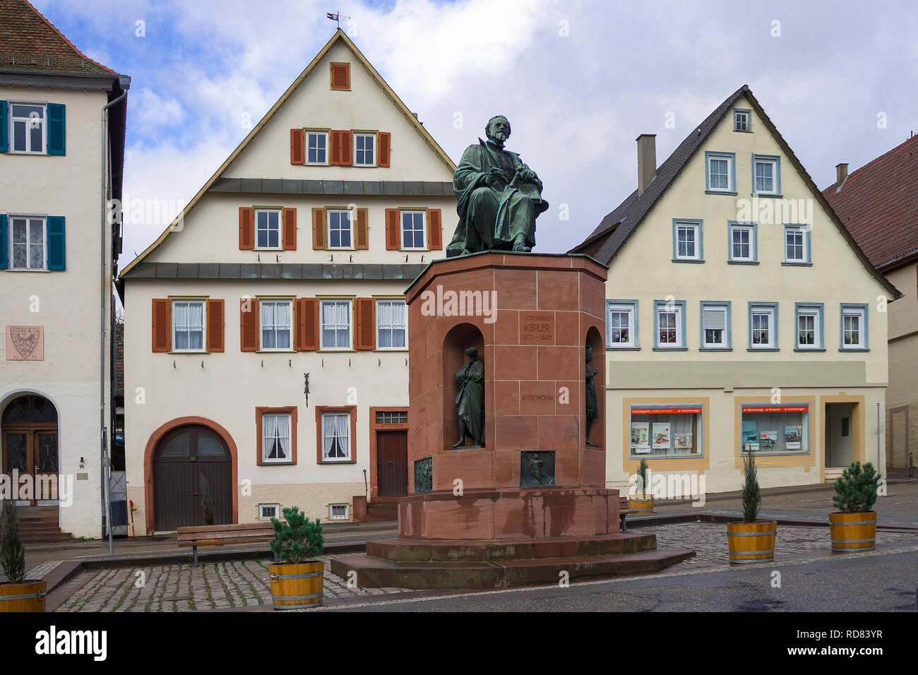 Weil Der Stadt, Germany, Jan 14, 2019: Johannes Kepler's Motherland Old ...