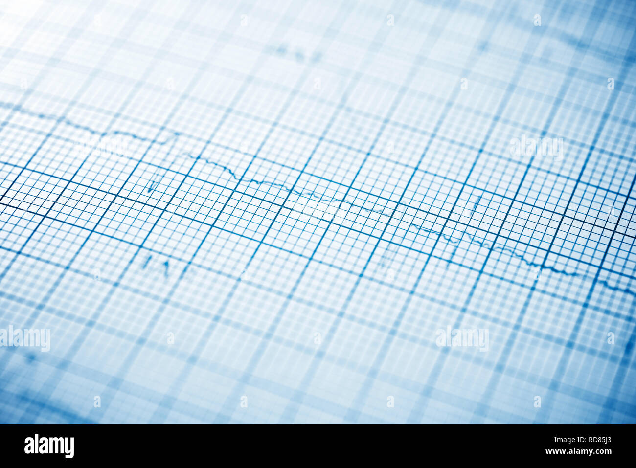 Close up of an electrocardiogram in paper form Stock Photo - Alamy