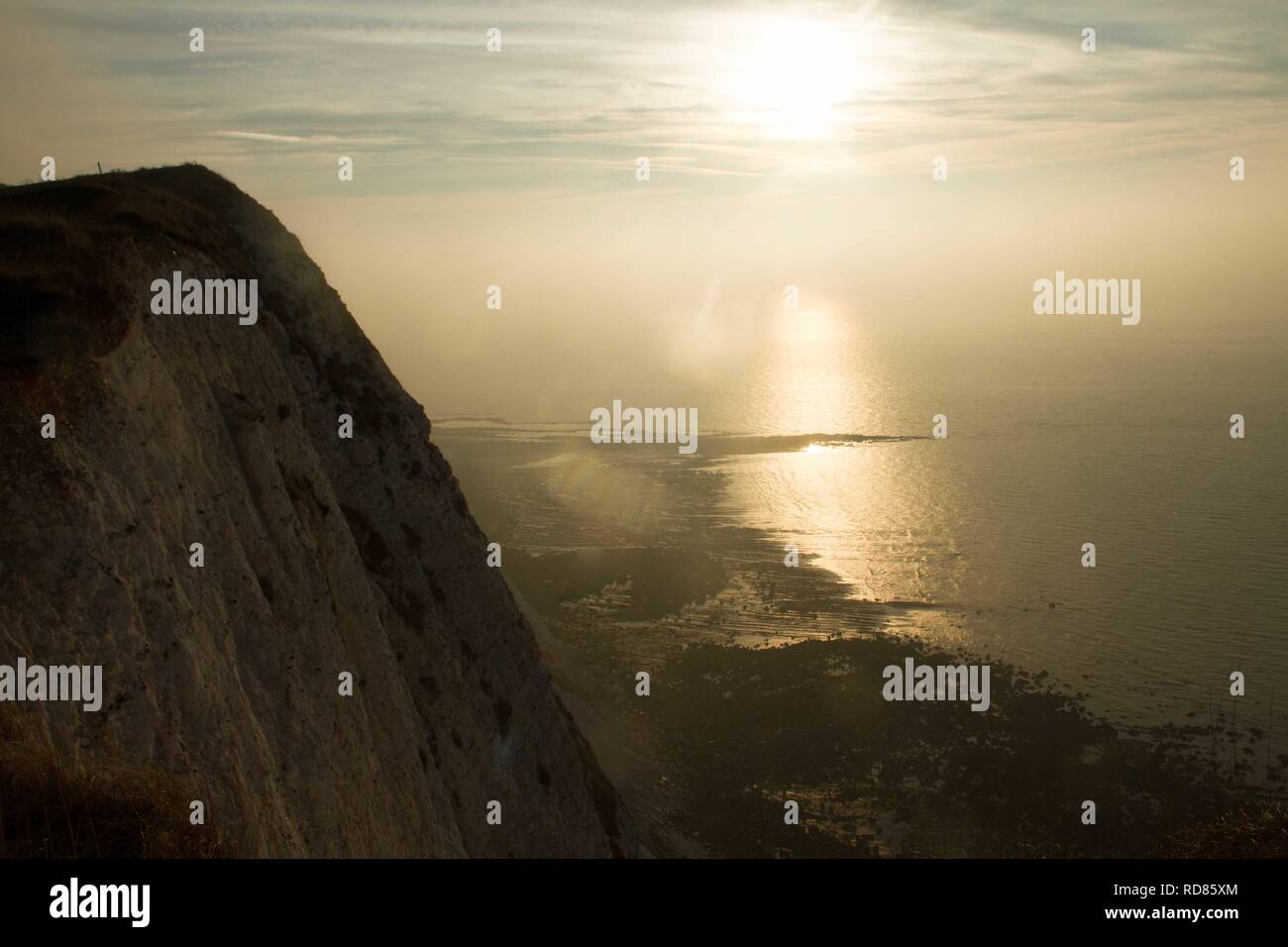 Beachy Head England Fog