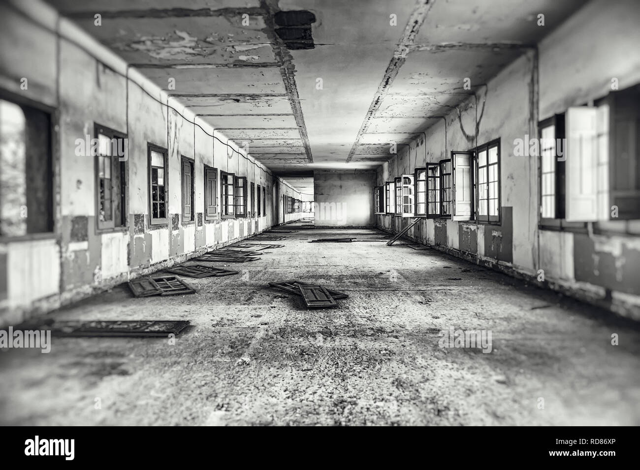 Haunted house, detail of a terrifying home, fear and terror Stock Photo ...