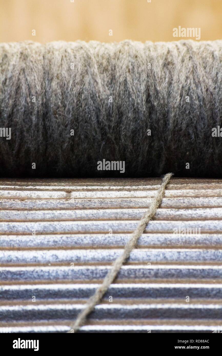 Thread being produced from pure wool ,sustainably produced wool ...