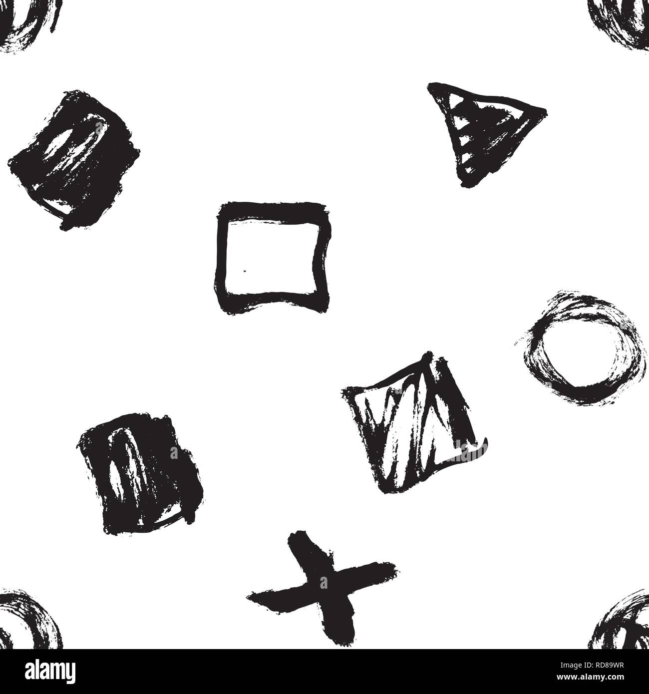 Seamless black and white pattern Stock Vector Image & Art - Alamy