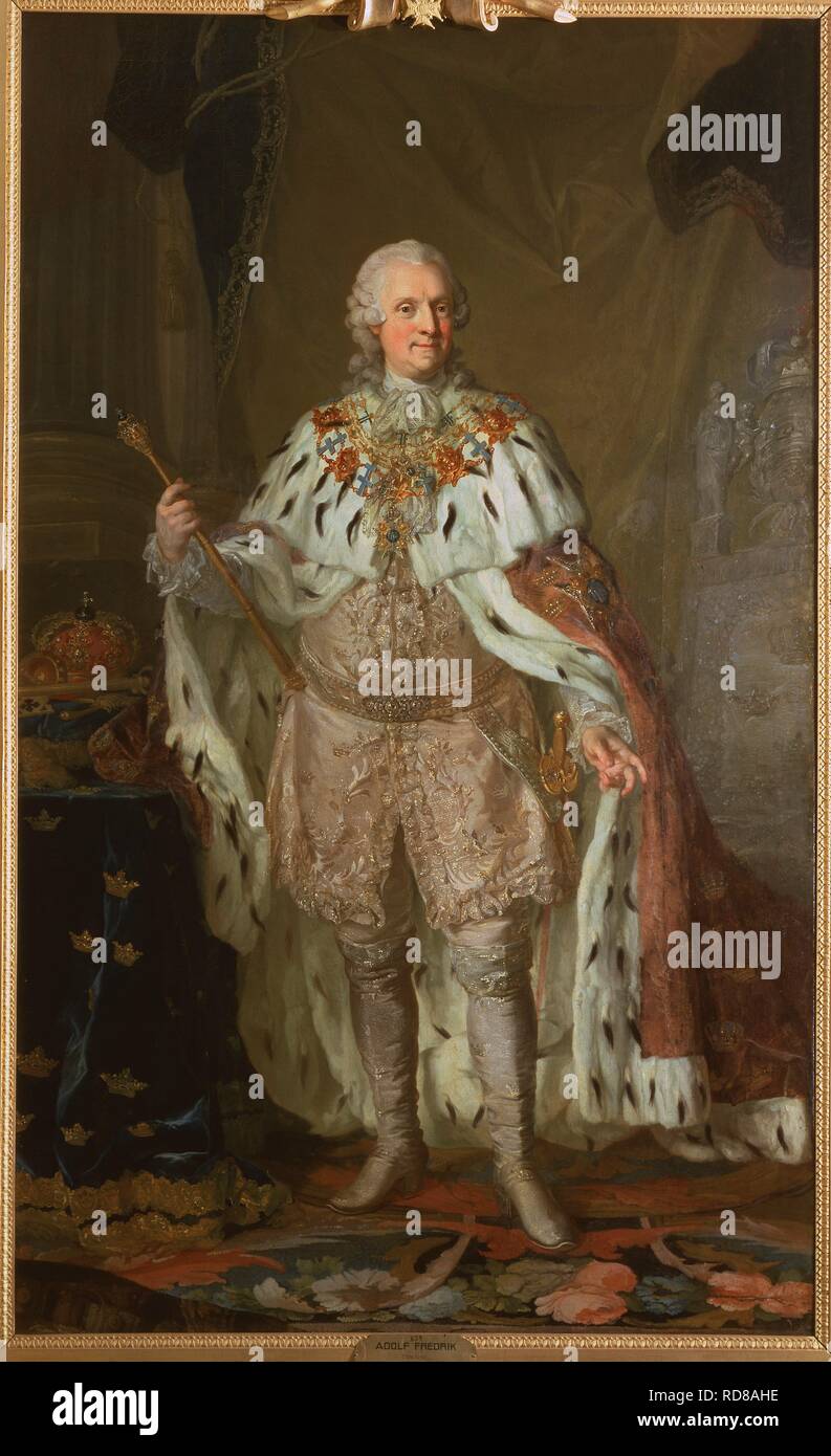 Portrait of Adolph Frederick (1710-1771), King of Sweden. Museum ...