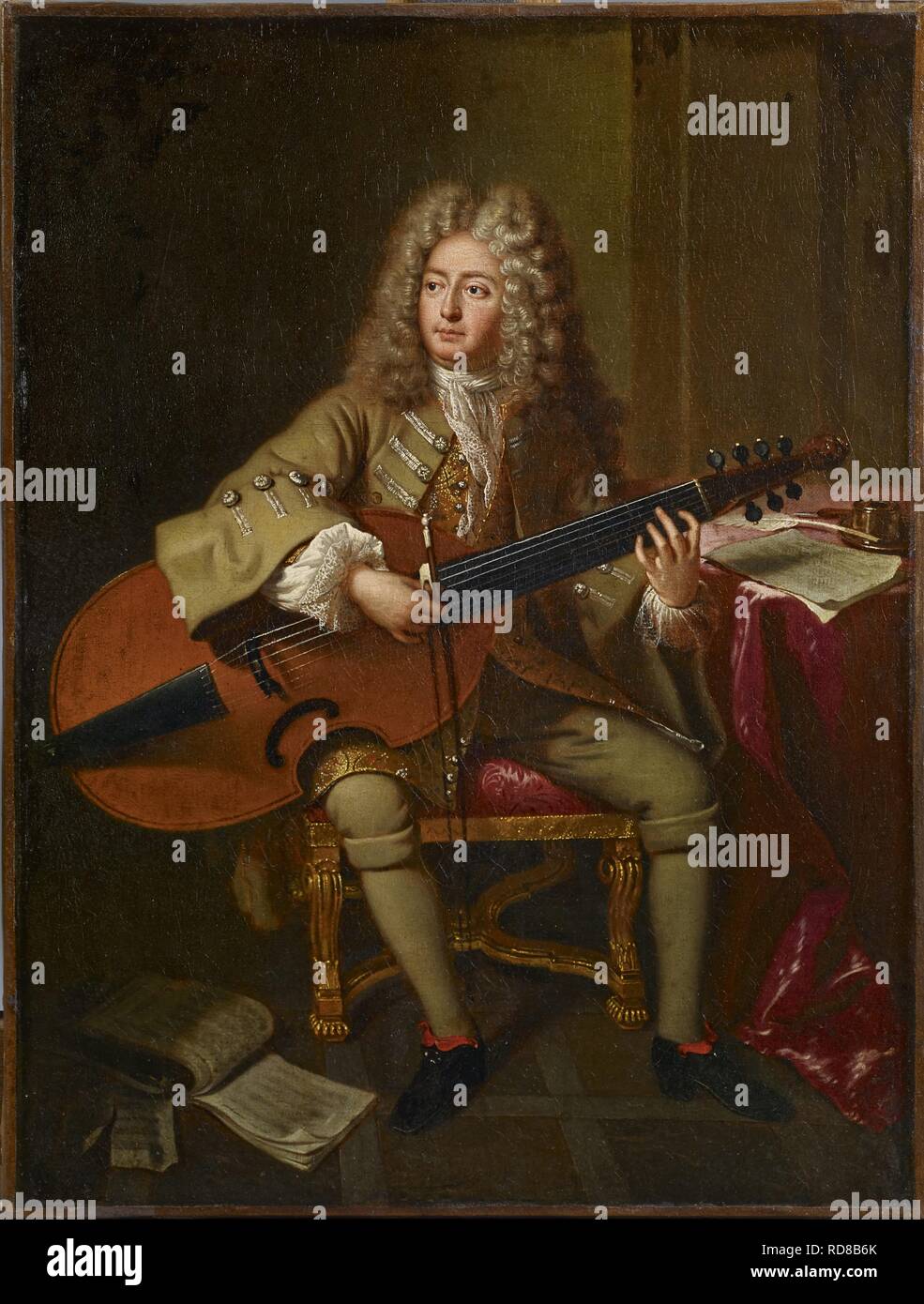 Portrait of the composer Marin Marais (1656-1728). Museum: Philharmonie ...