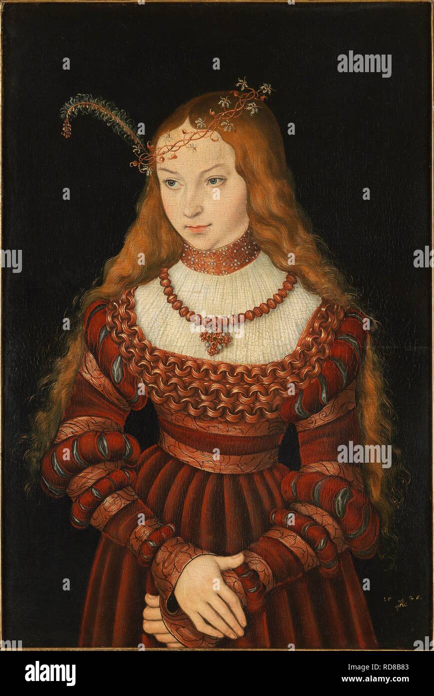 Portrait of Princess Sibylle of Cleves (1512-1554). Museum: Klassik ...