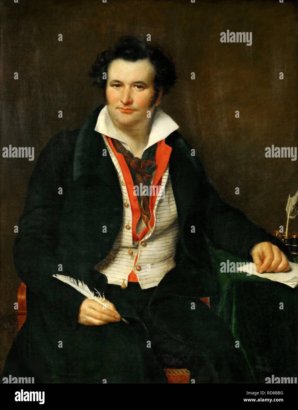 Portrait of the Actor Claude Wolf, called Claude Bernard. Museum: Musee ...