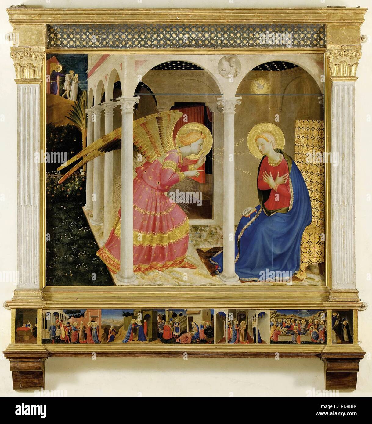 The Annunciation. Museum: Museo Diocesano, Cortona. Author: FRA ANGELICO Stock Photo - Alamy