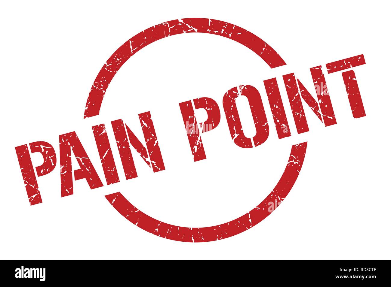 pain point red round stamp Stock Vector Image & Art - Alamy