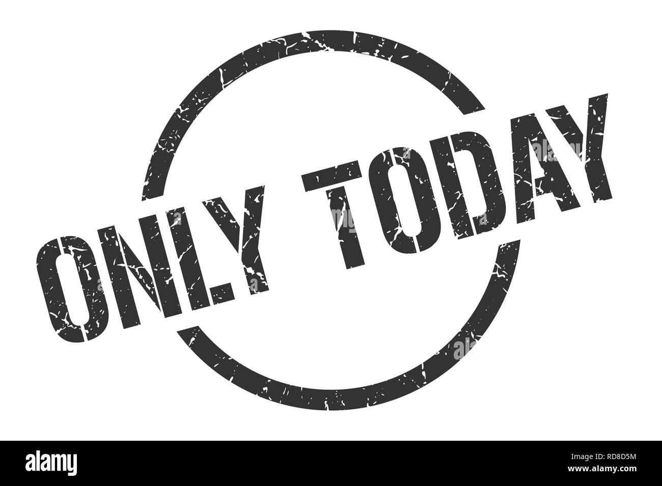 Only today stamp Black and White Stock Photos & Images - Alamy