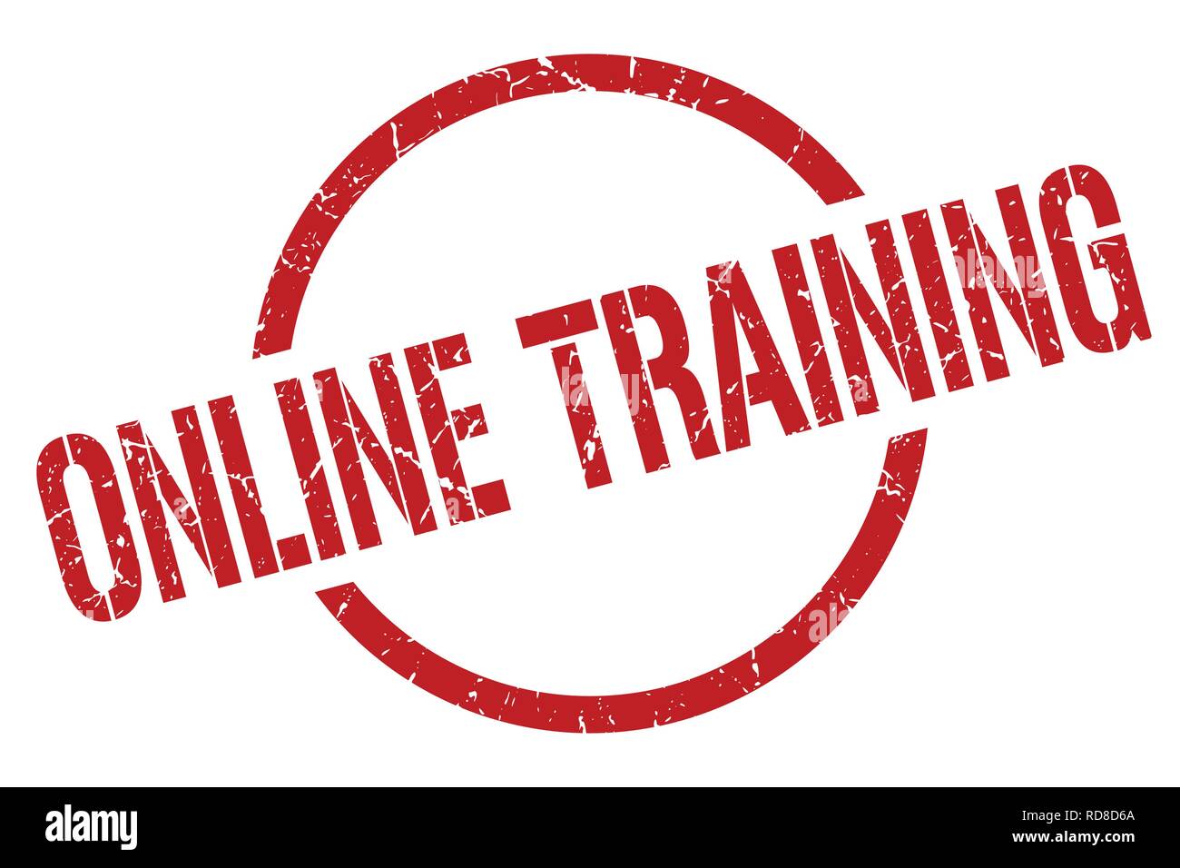 online training red round stamp Stock Vector Image & Art - Alamy
