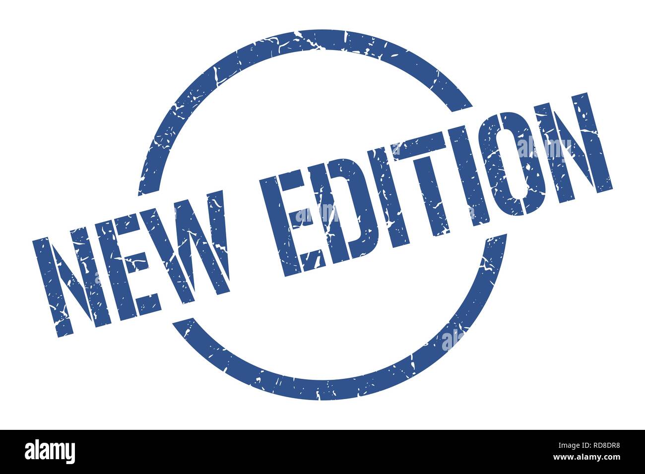 new edition blue round stamp Stock Vector Image & Art - Alamy
