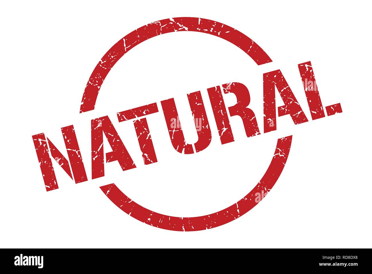 natural red round stamp Stock Vector Image & Art - Alamy