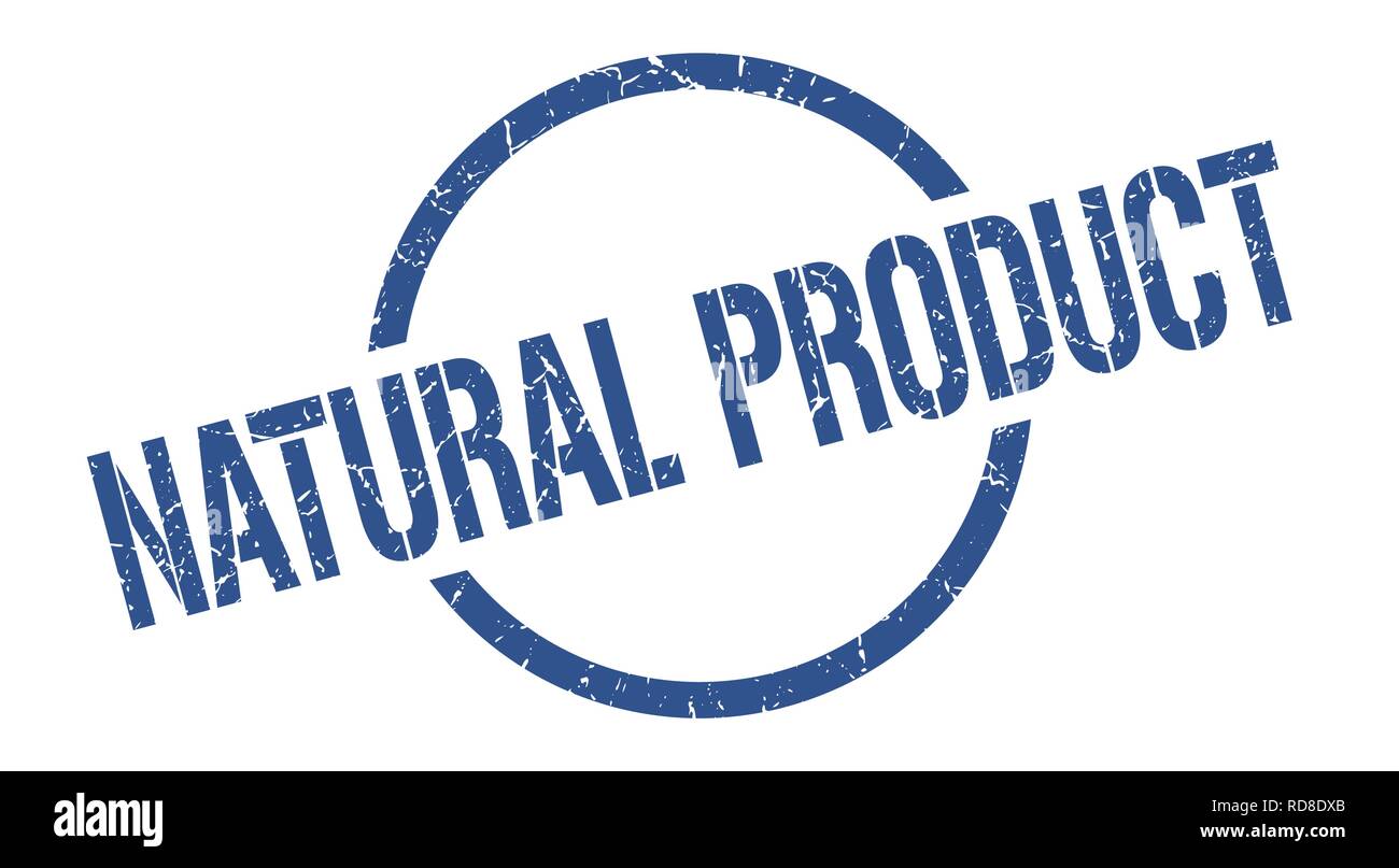 natural product blue round stamp Stock Vector Image & Art - Alamy