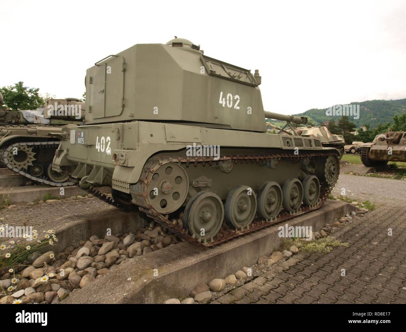 AMX 105mm Mk 62 Self-Propelled Howitzer pic02-1 Stock Photo - Alamy