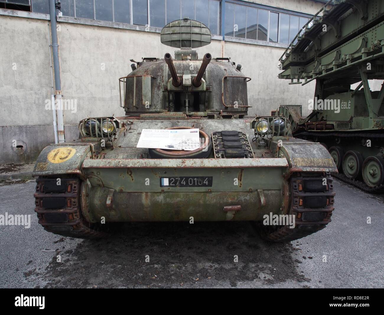 AMX-13 DCA bi-tube, Musée des Blindés, France, pic-01 Stock Photo - Alamy
