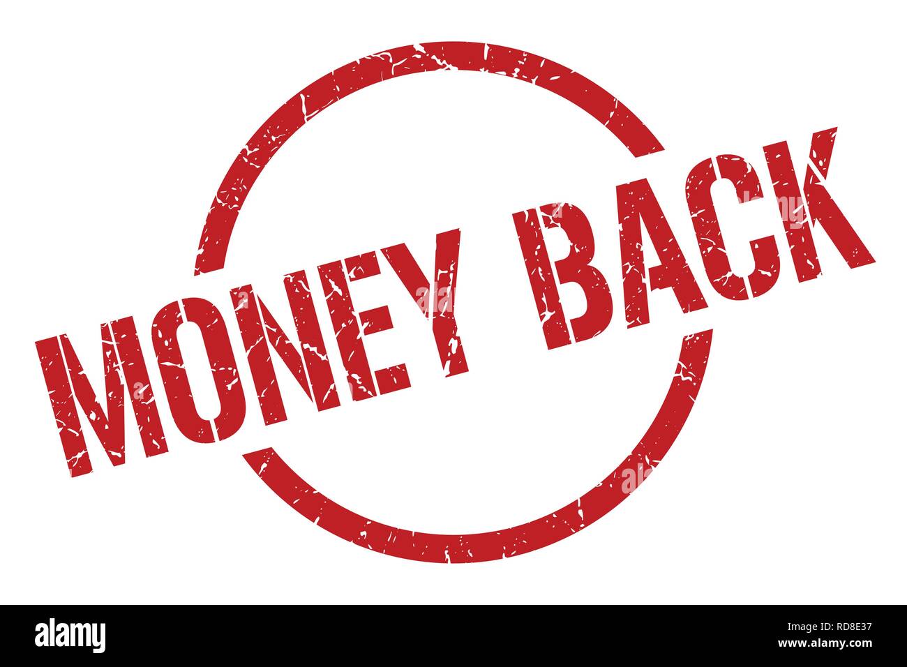 money back red round stamp Stock Vector Image & Art - Alamy