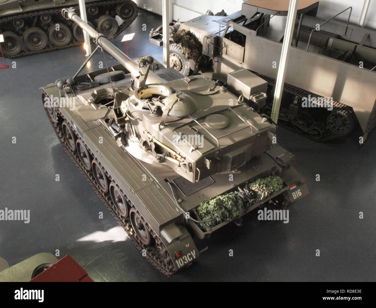 AMX-13 Lt tank 2D 105 mm pic06 Stock Photo - Alamy