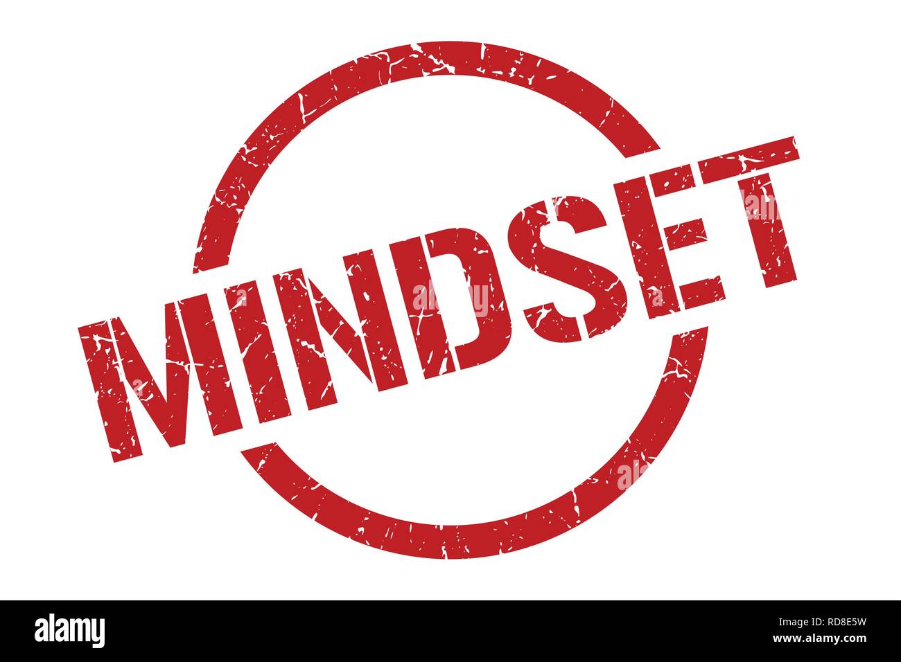 mindset red round stamp Stock Vector Image & Art - Alamy