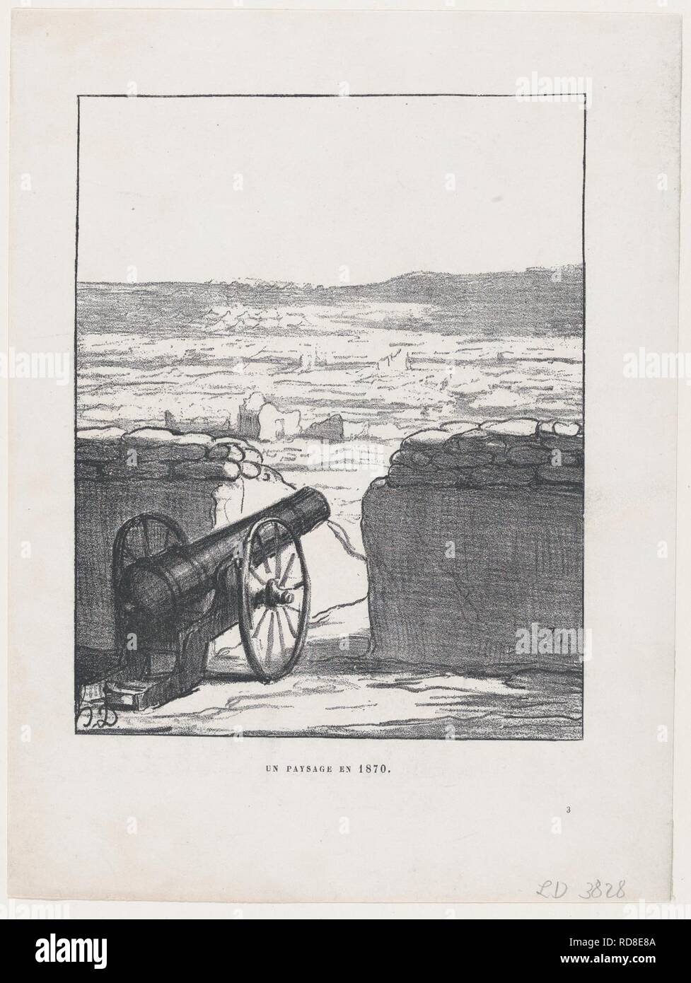 An 1870 landscape, from 'News of the day,' published in Le Charivari ...