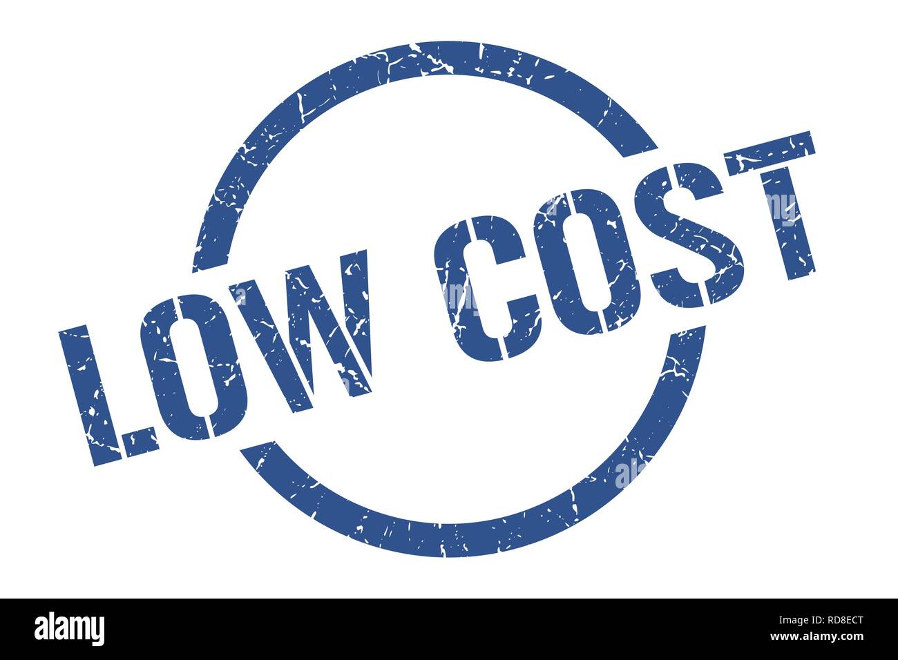 low cost blue round stamp Stock Vector Image & Art - Alamy