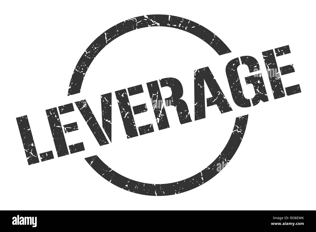 leverage black round stamp Stock Vector Image & Art - Alamy