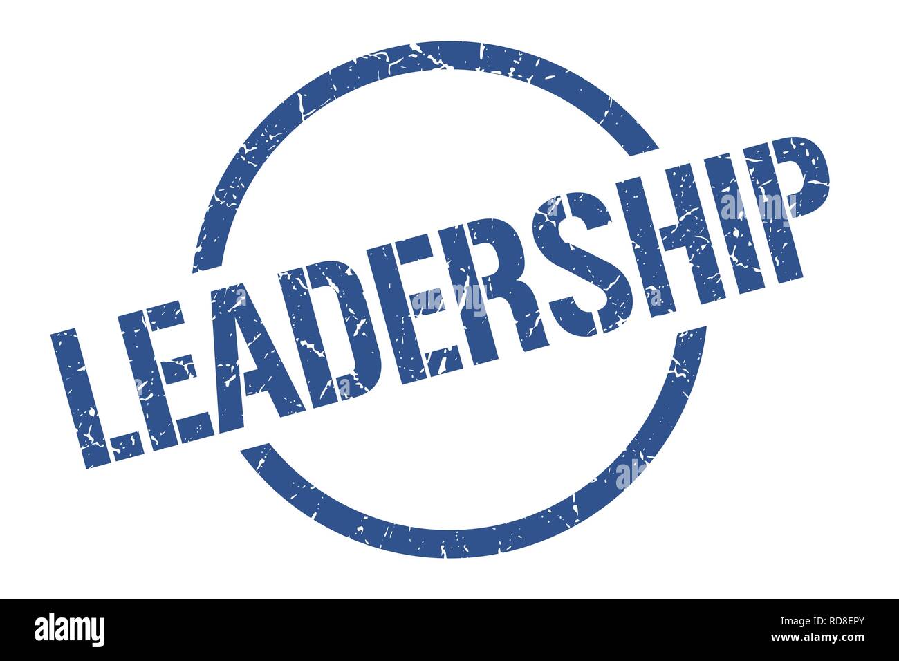 leadership blue round stamp Stock Vector Image & Art - Alamy