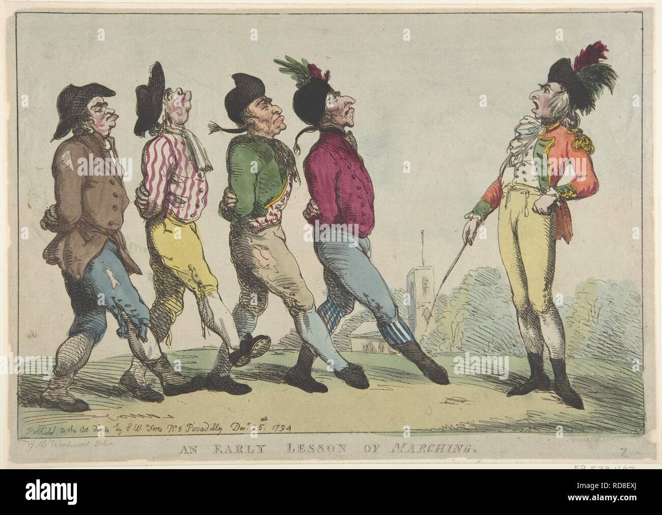 An Early Lesson of Marching Stock Photo - Alamy