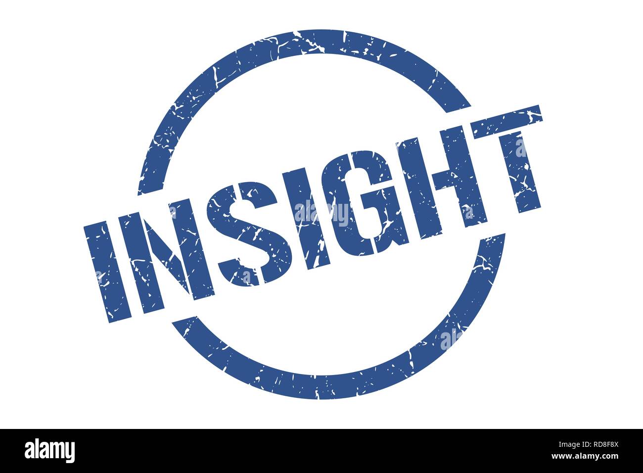 insight blue round stamp Stock Vector Image & Art - Alamy