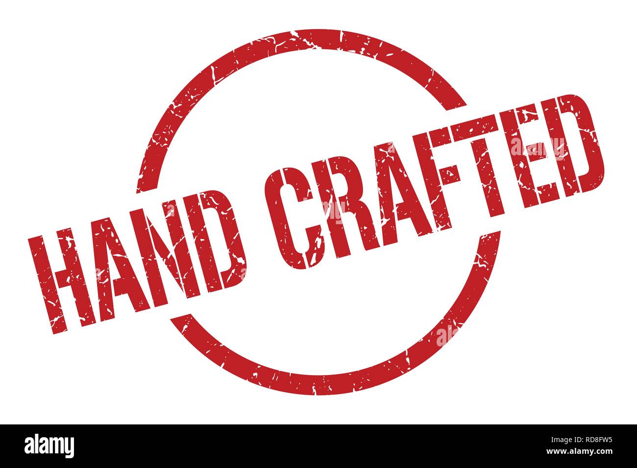 Hand crafted red round Cut Out Stock Images & Pictures - Alamy