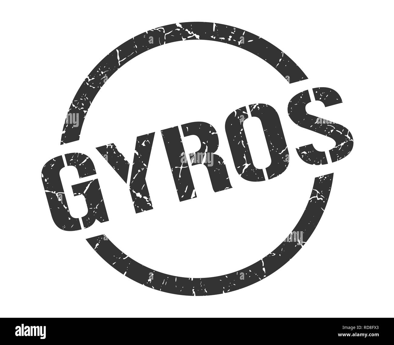 gyros black round stamp Stock Vector Image & Art - Alamy
