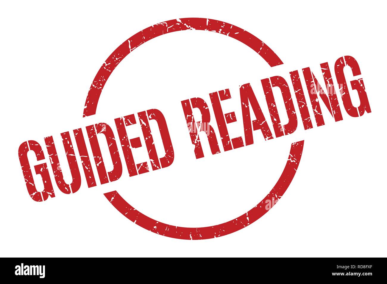 guided reading red round stamp Stock Vector Image & Art - Alamy