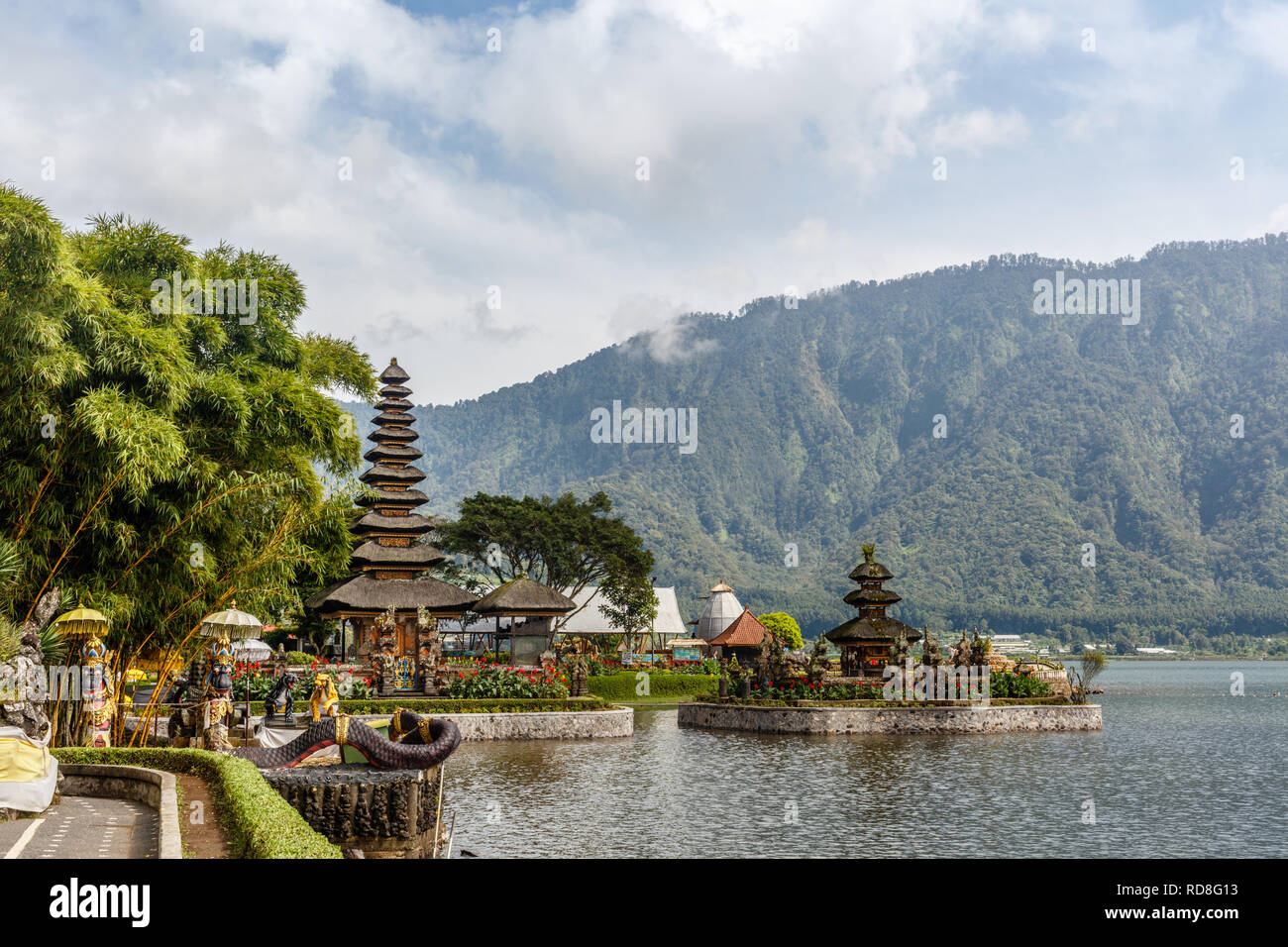 Balinese Hindu temple Pura Ulun Danu Beratan, Tabanan, Bali, Indonesia ...