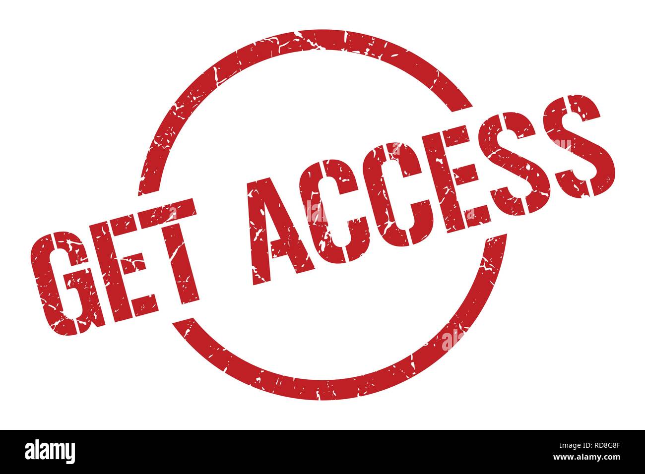 get access red round stamp Stock Vector Image & Art - Alamy
