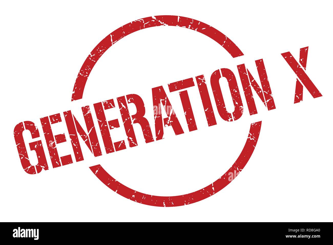 generation x red round stamp Stock Vector Image & Art - Alamy