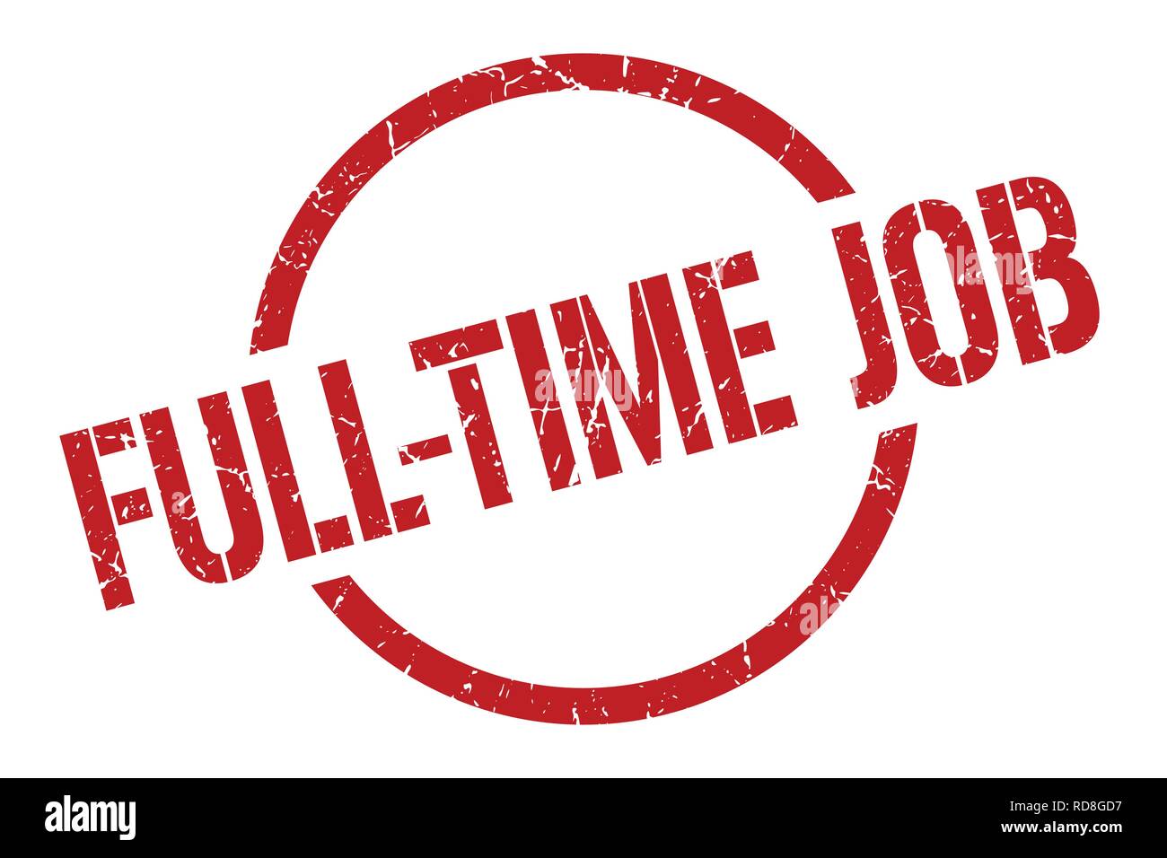 Full time job seal hi-res stock photography and images - Alamy
