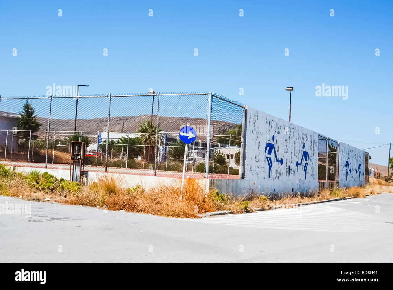 Abandoned US Air Force Base, Crete Island, Greece - June 10, 2015 ...