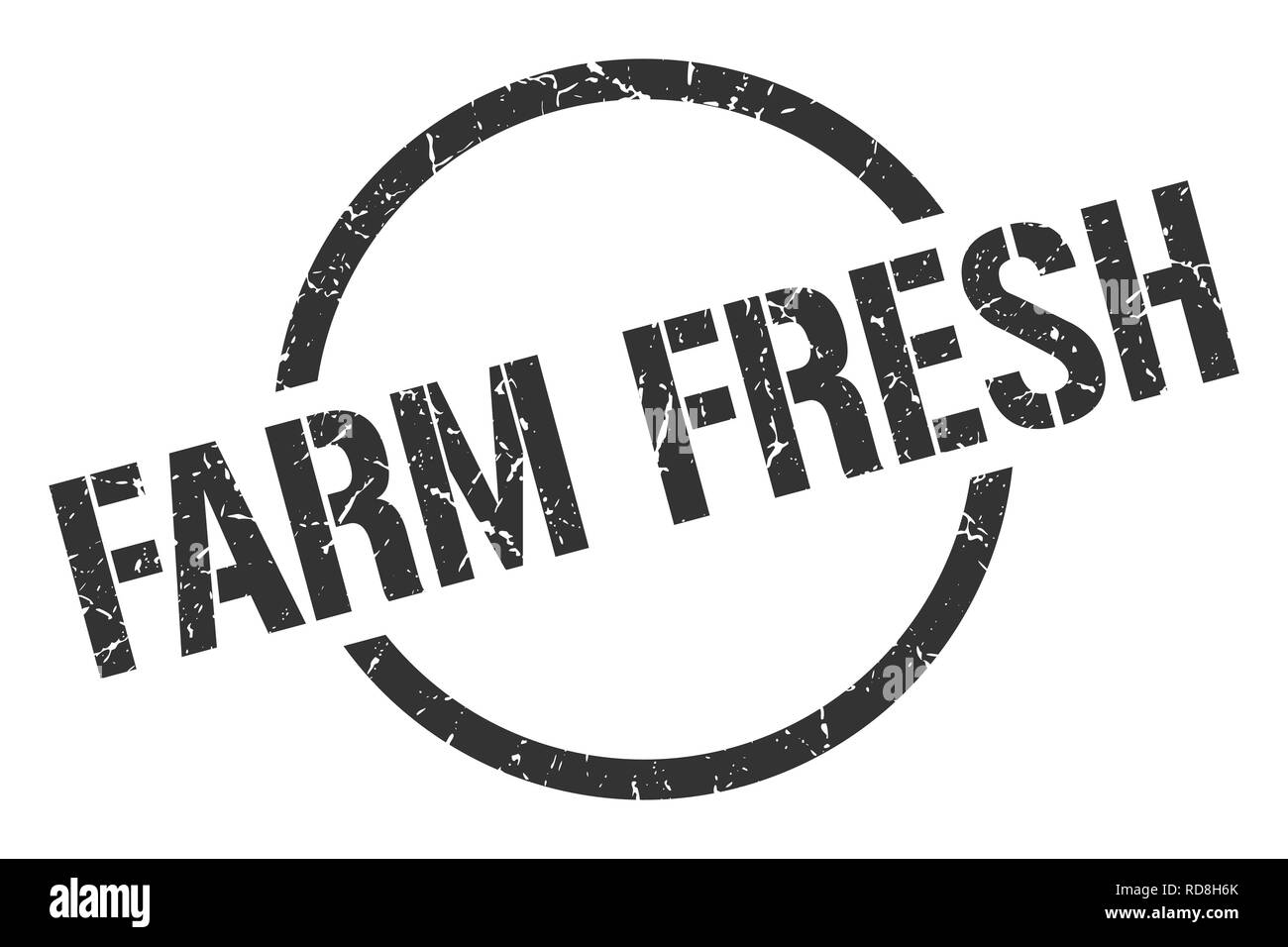 farm fresh black round stamp Stock Vector Image & Art - Alamy