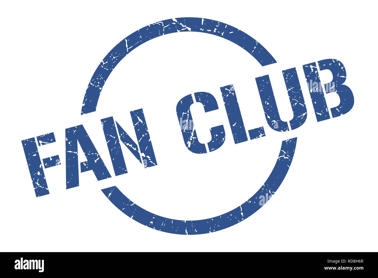 fan club blue round stamp Stock Vector Image & Art - Alamy