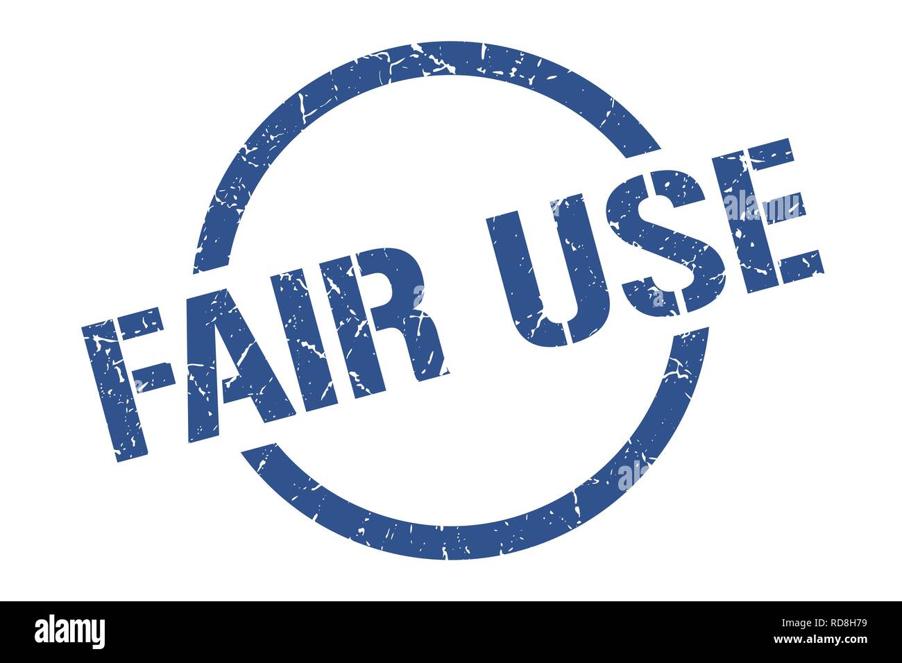 fair use blue round stamp Stock Vector Image & Art - Alamy