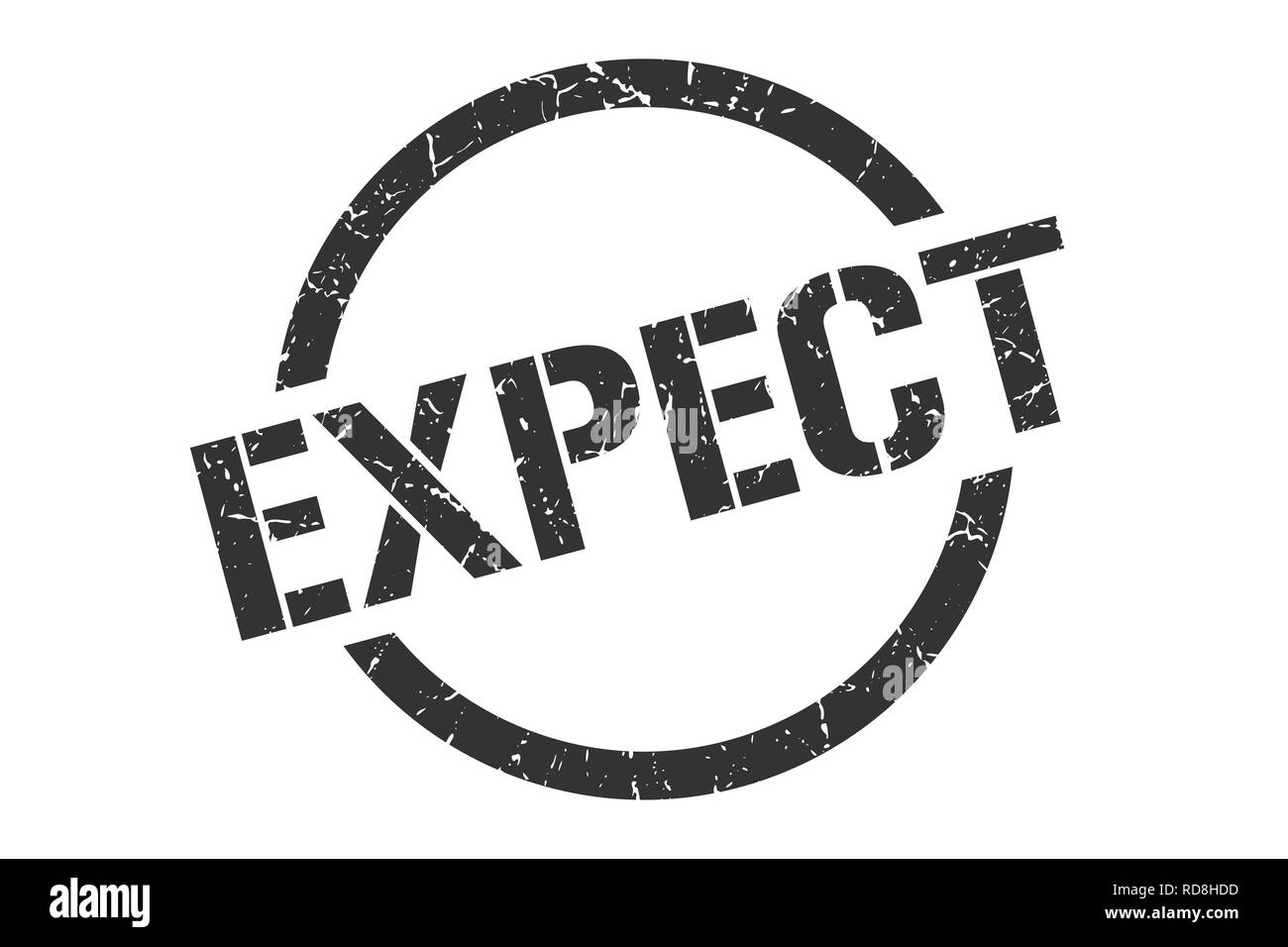 expect black round stamp Stock Vector Image & Art - Alamy